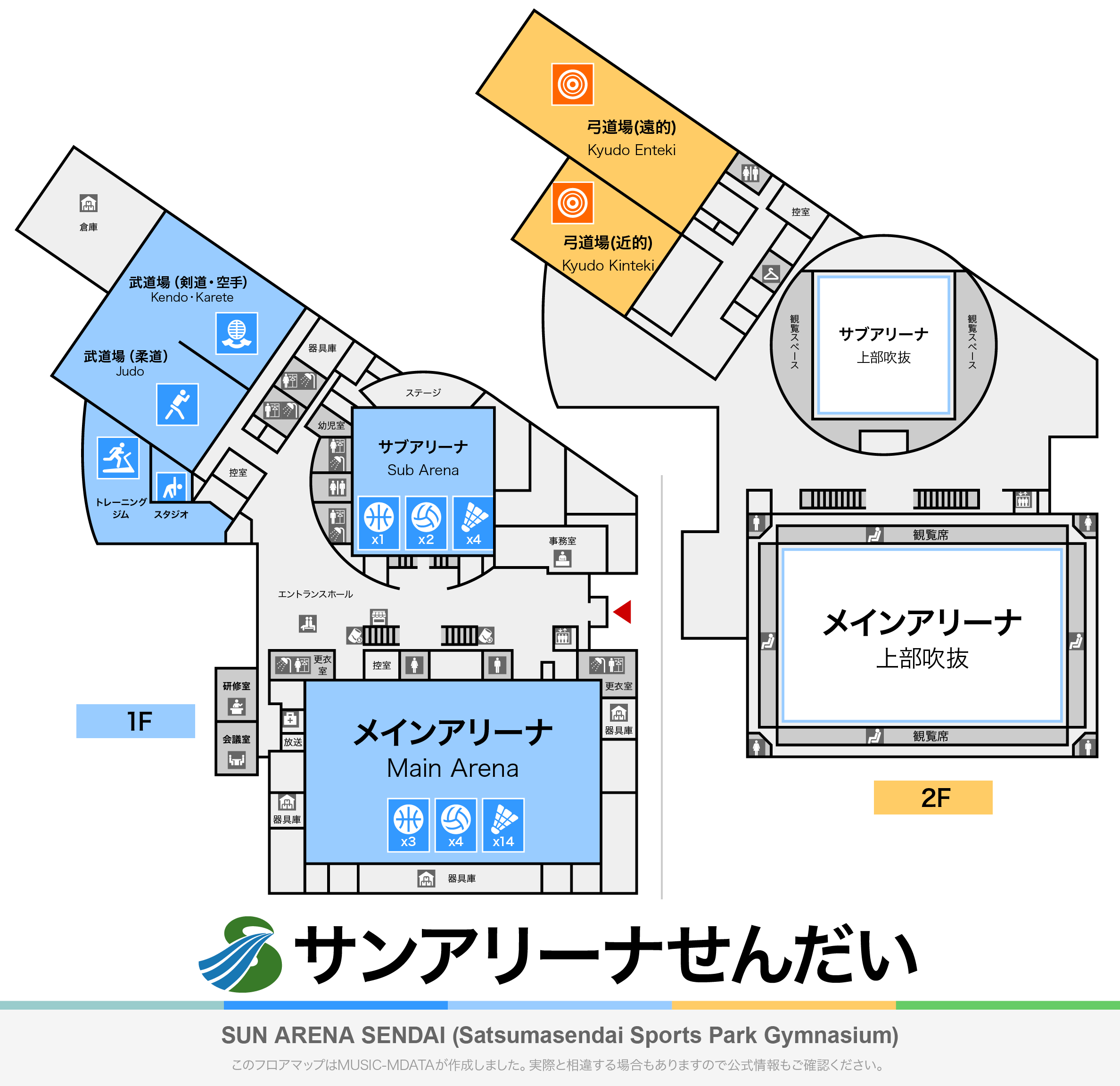 サンアリーナせんだい（鹿児島県薩摩川内市） - LiveWalker